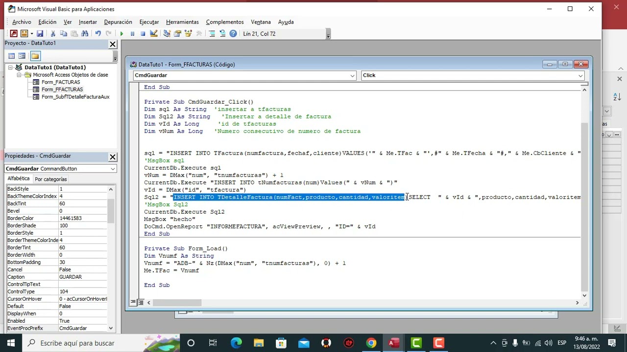 Access VBA: Save an Access report as a PDF file using VBA, creating a custom folder