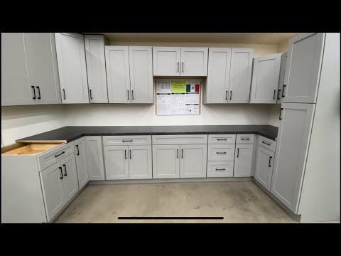 Santana Pebble Grey Kitchen Cabinets