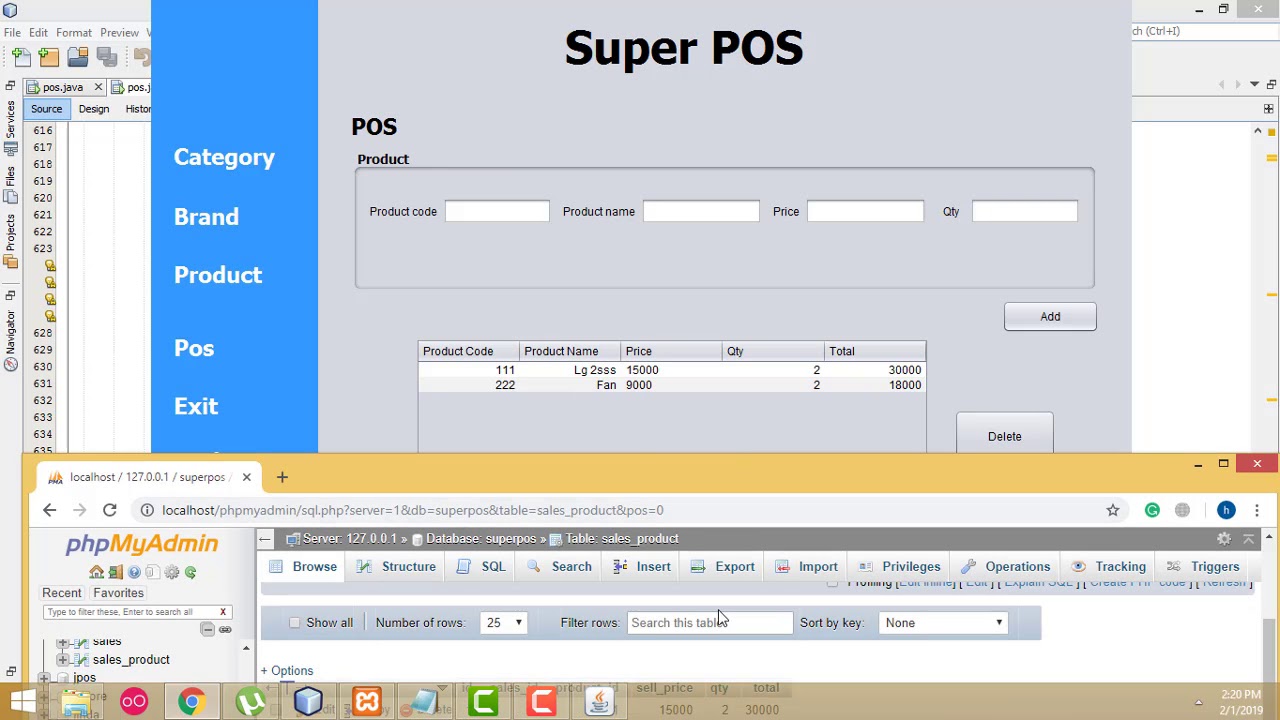 Inventory Management System in Java part 17
