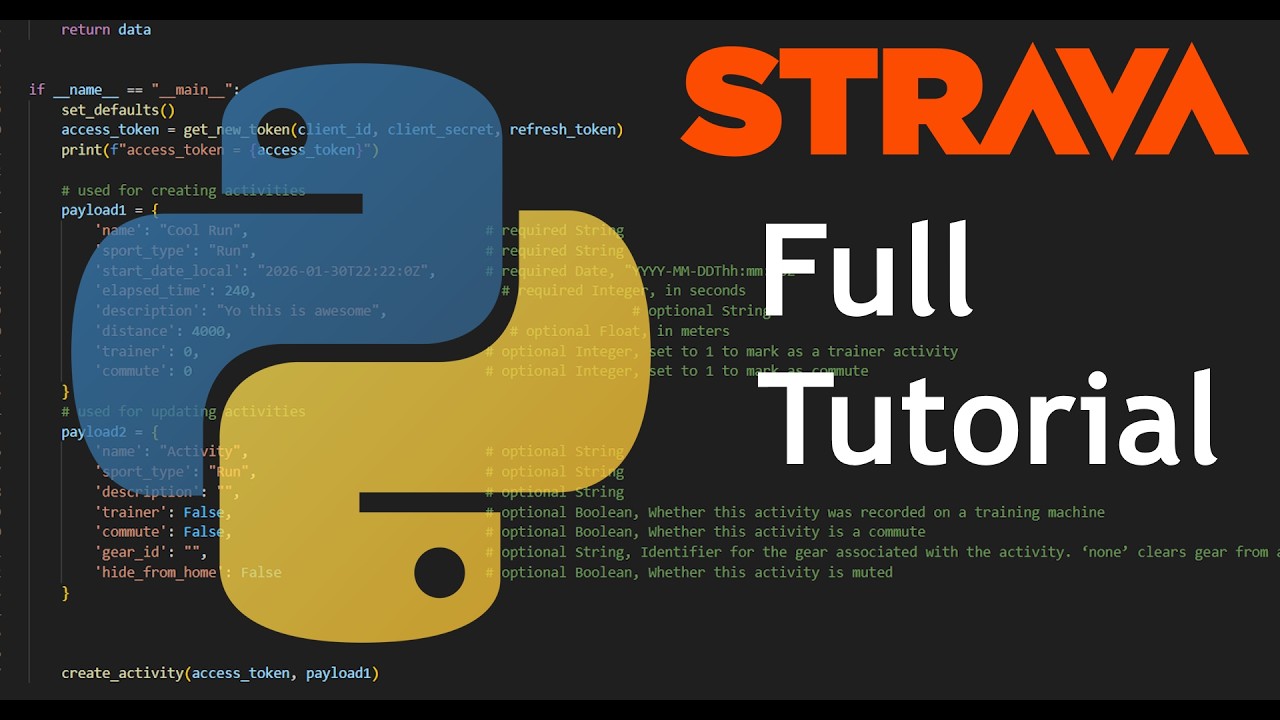 Using Python with Strava's API | Full Tutorial