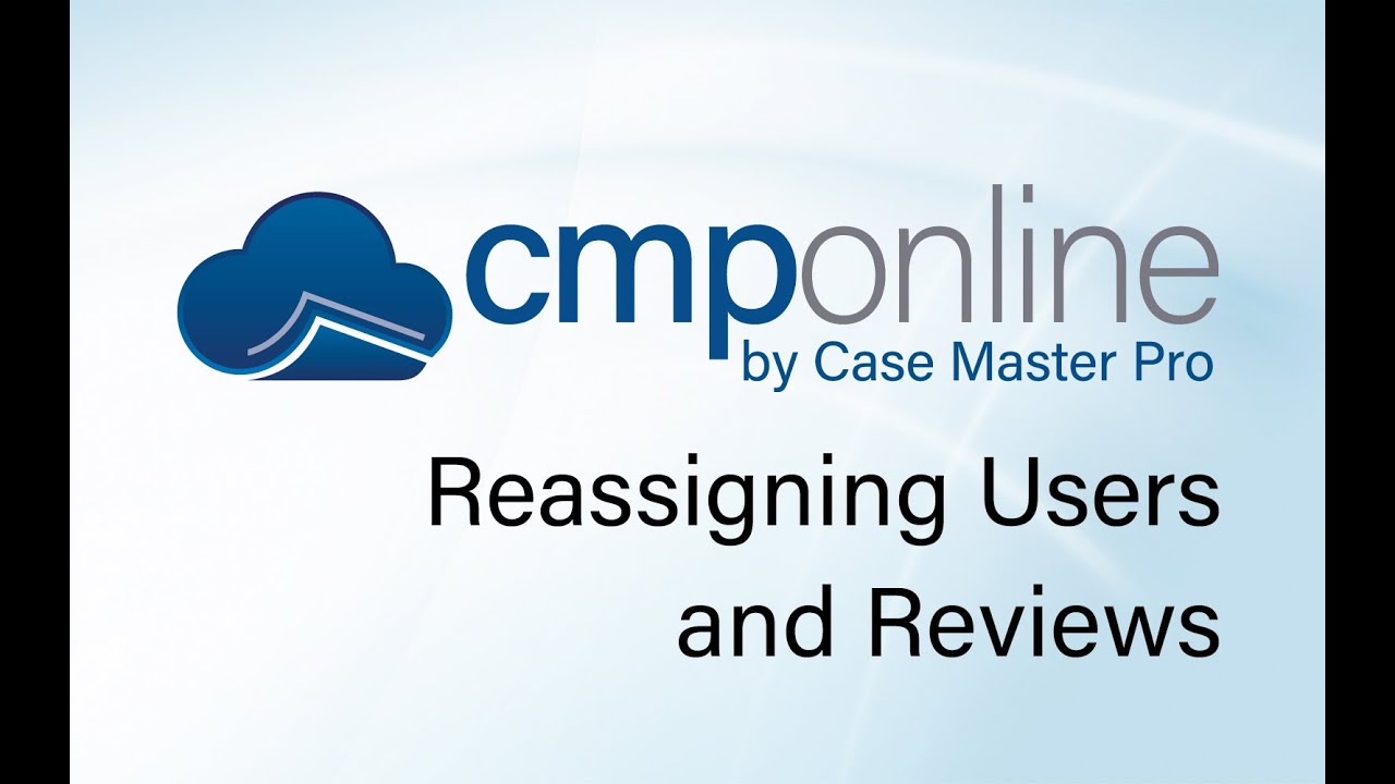 CMPOnline - Reassigning Users and Reviews