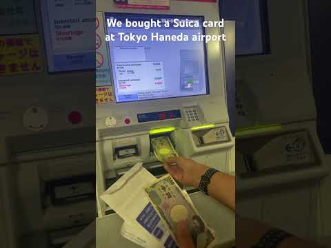 Buying Suica card at Tokyo Haneda airport #shorts #shortsfeed #japan #trendingshorts