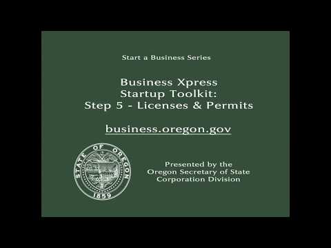 Business Xpress Startup Toolkit Step 5 - Licenses & Permits