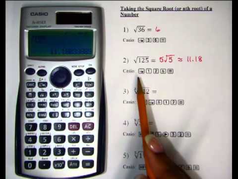 Casio fx 115 ES - Square and Nth Roots