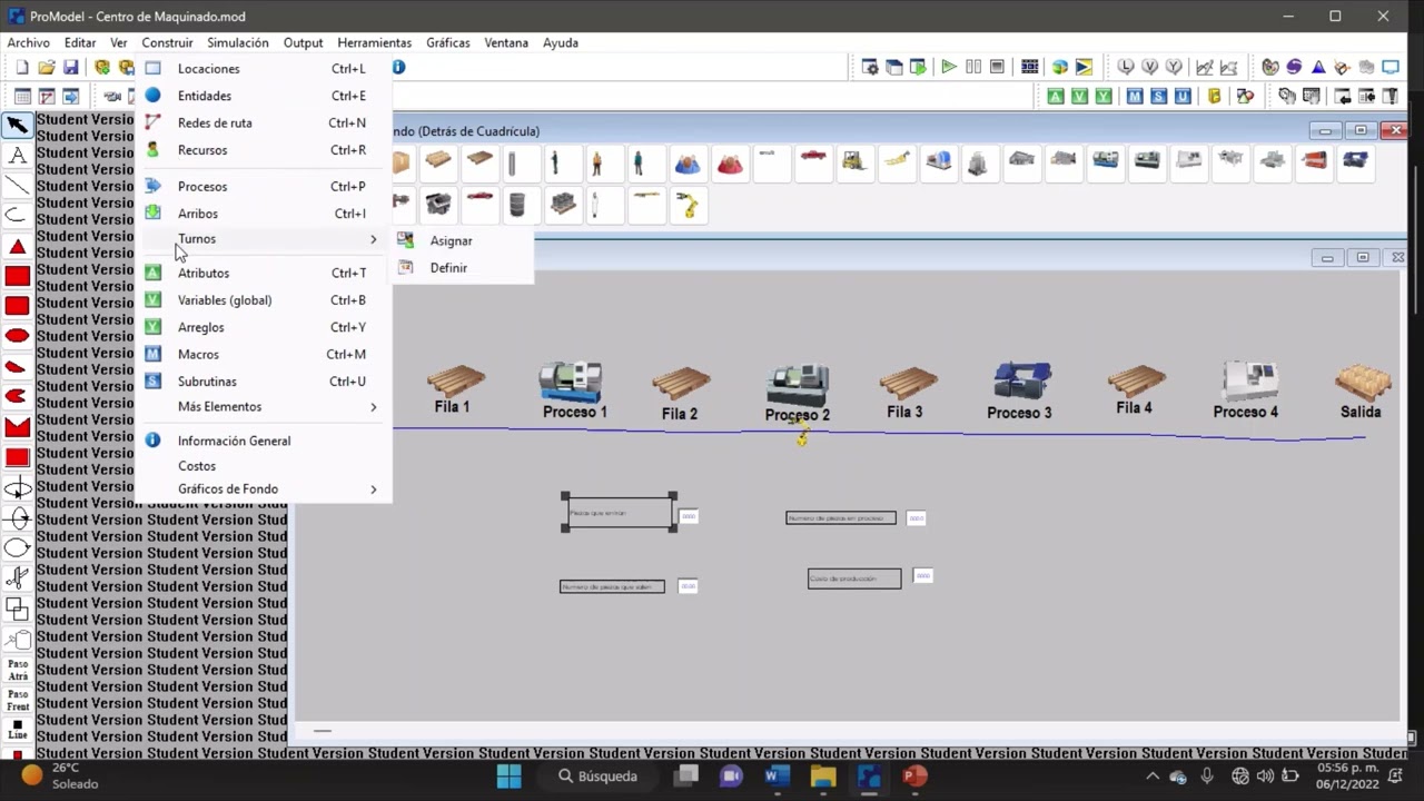 U5 Ejemplo 2 Simulación ProModel