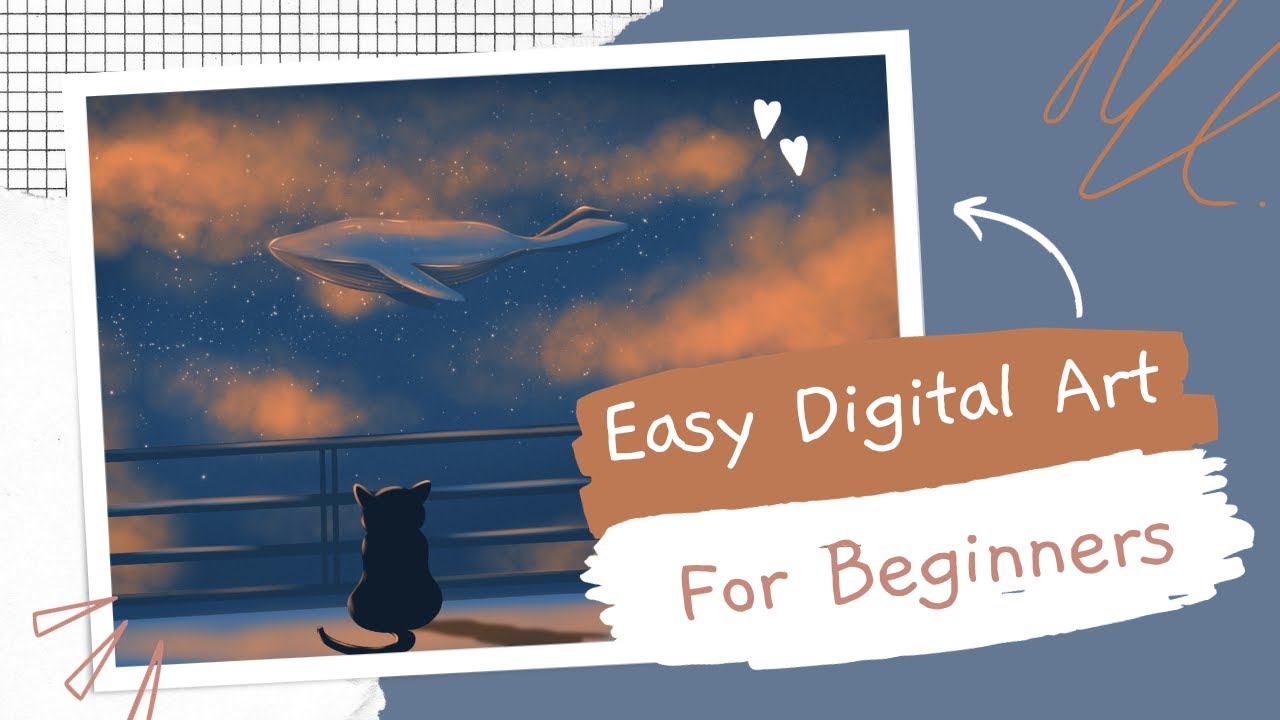 Easy Digital Art For Beginners | Step By Step Tutorial - Infinite Painter 👩🏼‍🎨🤍 #art #digitalart |