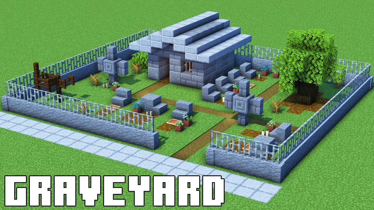 Minecraft Tutorial: How To Make A Graveyard