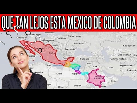 Que Tan Lejos Esta Mexico de Colombia 🔴 #Datos #Interesantes #SabiasQue #Geografia #Mapas