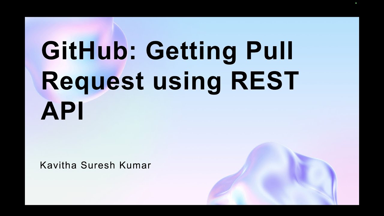 GitHub: Getting Pull Request using REST API