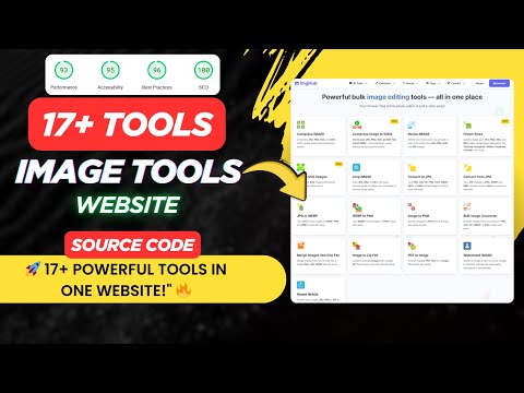 Create All-in-One Image Converter Tool Website 2025 🔥 | Tools Website Create Tutorial
