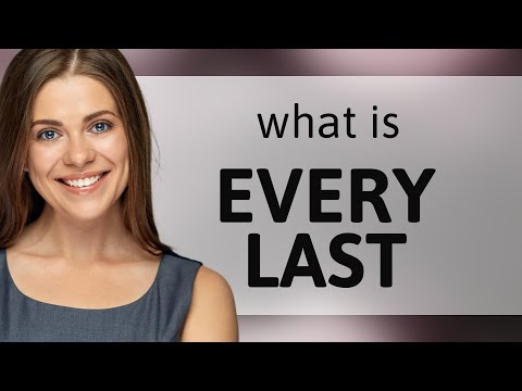 Every last — EVERY LAST definition