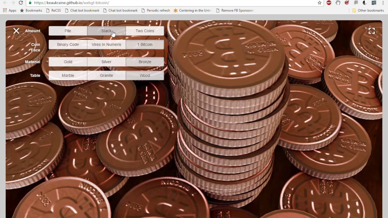 Bitcoin WebGL demo