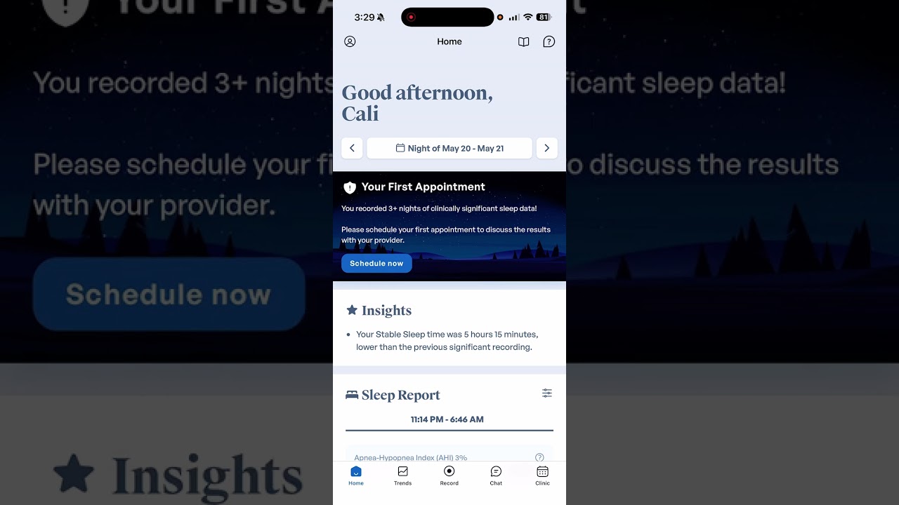 How to create a PDF of your sleep report in Empower Sleep App