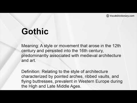 Gothic Meaning