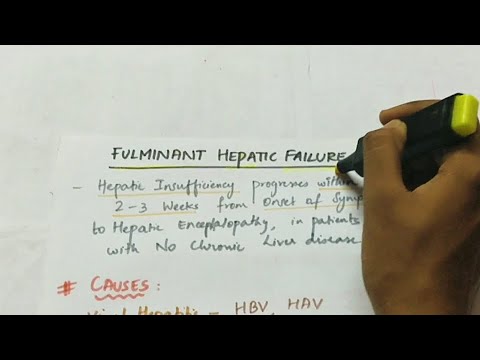 Fulminant Hepatic failure | Pathology | Handwritten notes