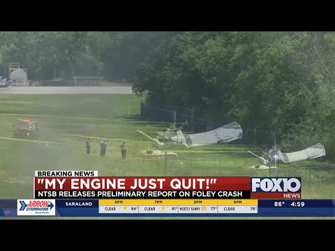 The NTSB releases preliminary report on Foley plane crash