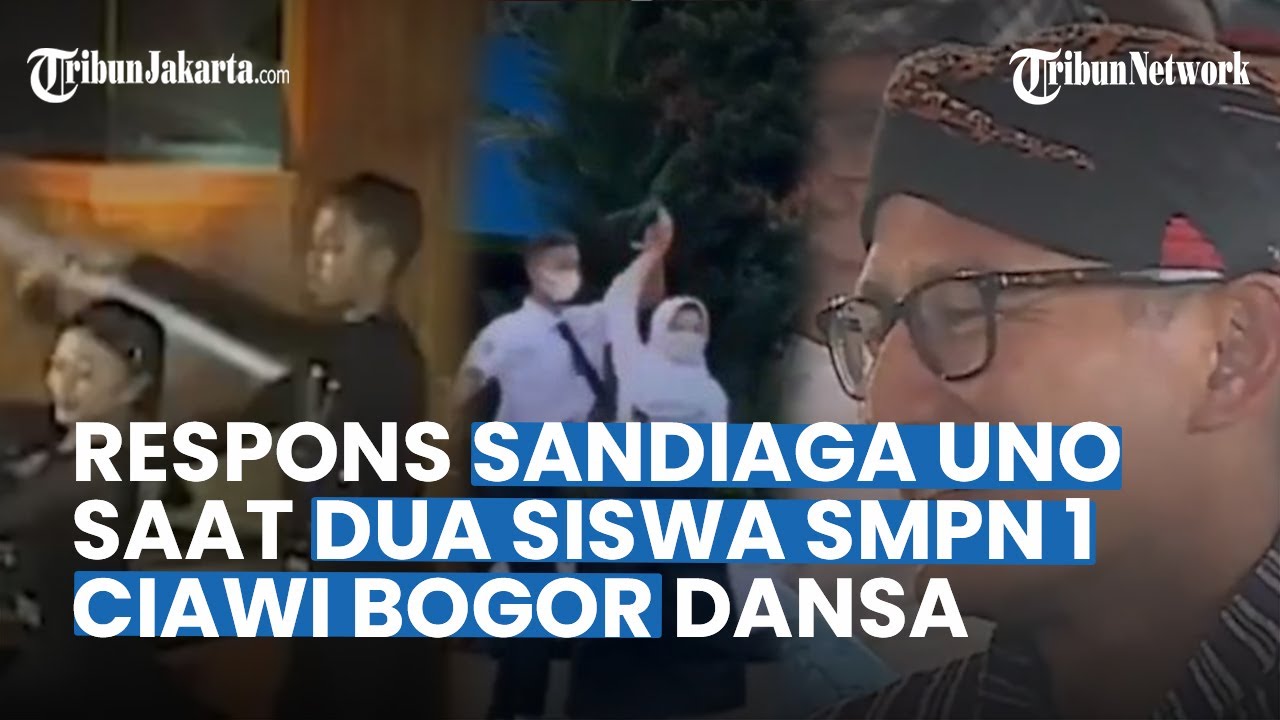 Sempat Dituding Generasi Perusak Bangsa, Kini Dua Murid SMPN 1 Ciawi Dansa di Depan Sandiaga Uno ...