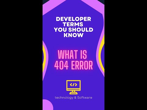 What is 404 Error explained under 30 seconds! Developer terms explanations #2
