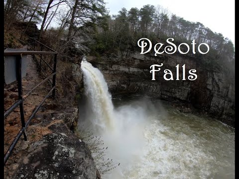 DeSoto Falls after heavy rain and storms