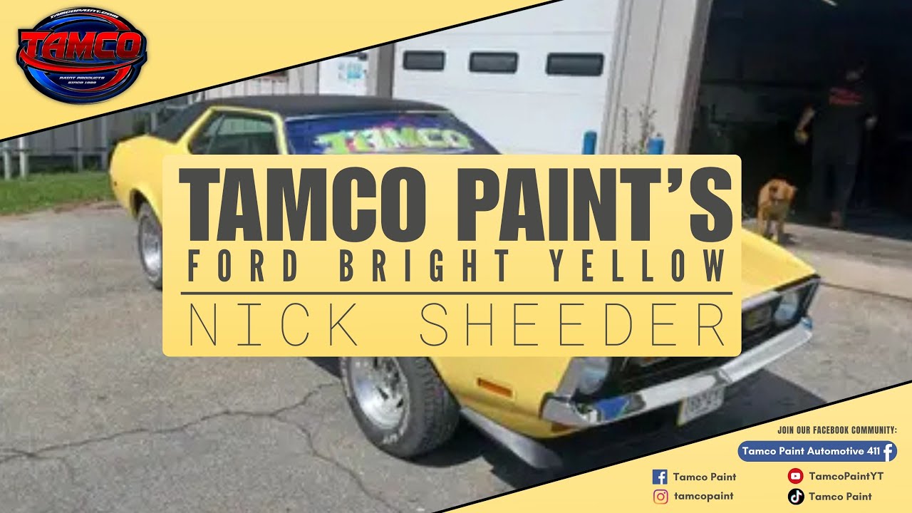 Tamco Paint's OEM Factory Color - Ford Bright Yellow painted by Nick Sheeder