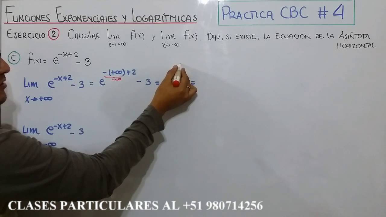FUNCIÓN EXPONENCIAL Y LOGARÍTMICA - Practica 4 ejercicio 2