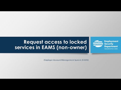 Request access to locked services in EAMS non-owner