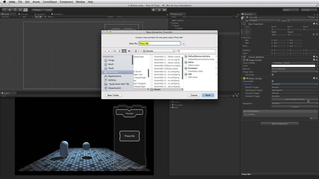 UI Button - Unity Official tutorials