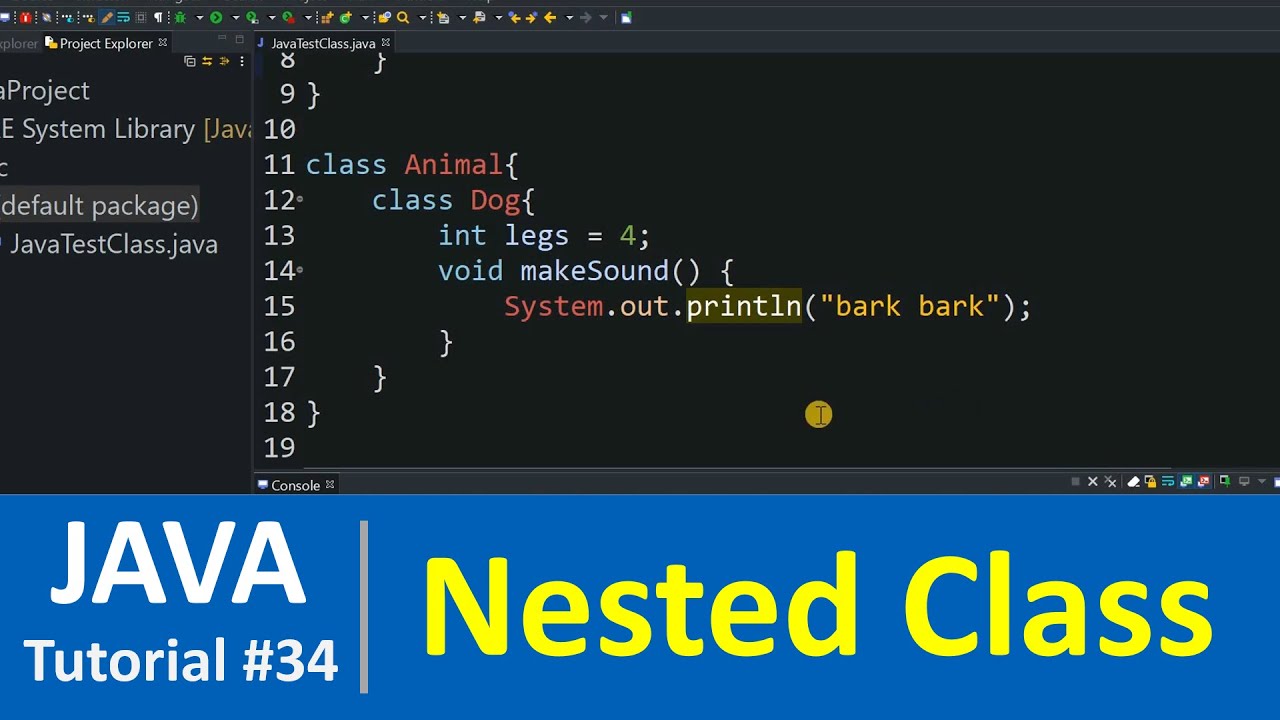 Java Tutorial #34 - Nested and Inner Class in Java Programming