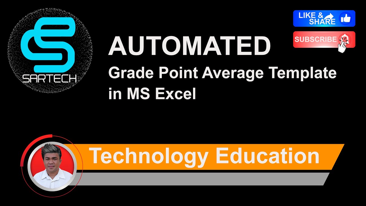 AUTOMATED GRADE point AVERAGE in MS EXCEL-Free template download, link description box below