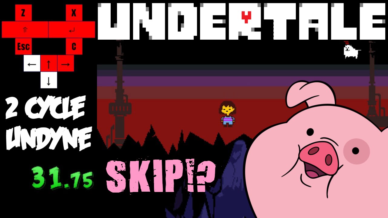 Undertale - 2 Cycle Undyne Skip (Speedrun Trick)