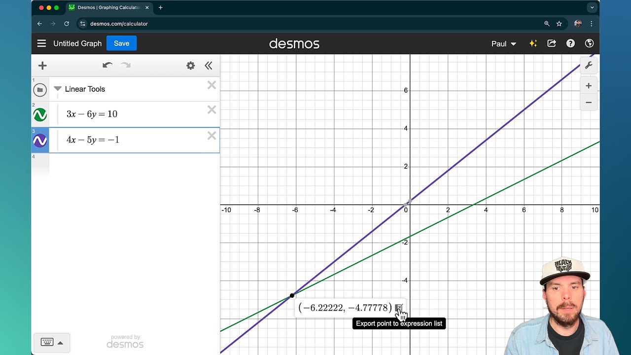 Getting Started with Desmos | Inputs, Folders, Settings, and Sharing