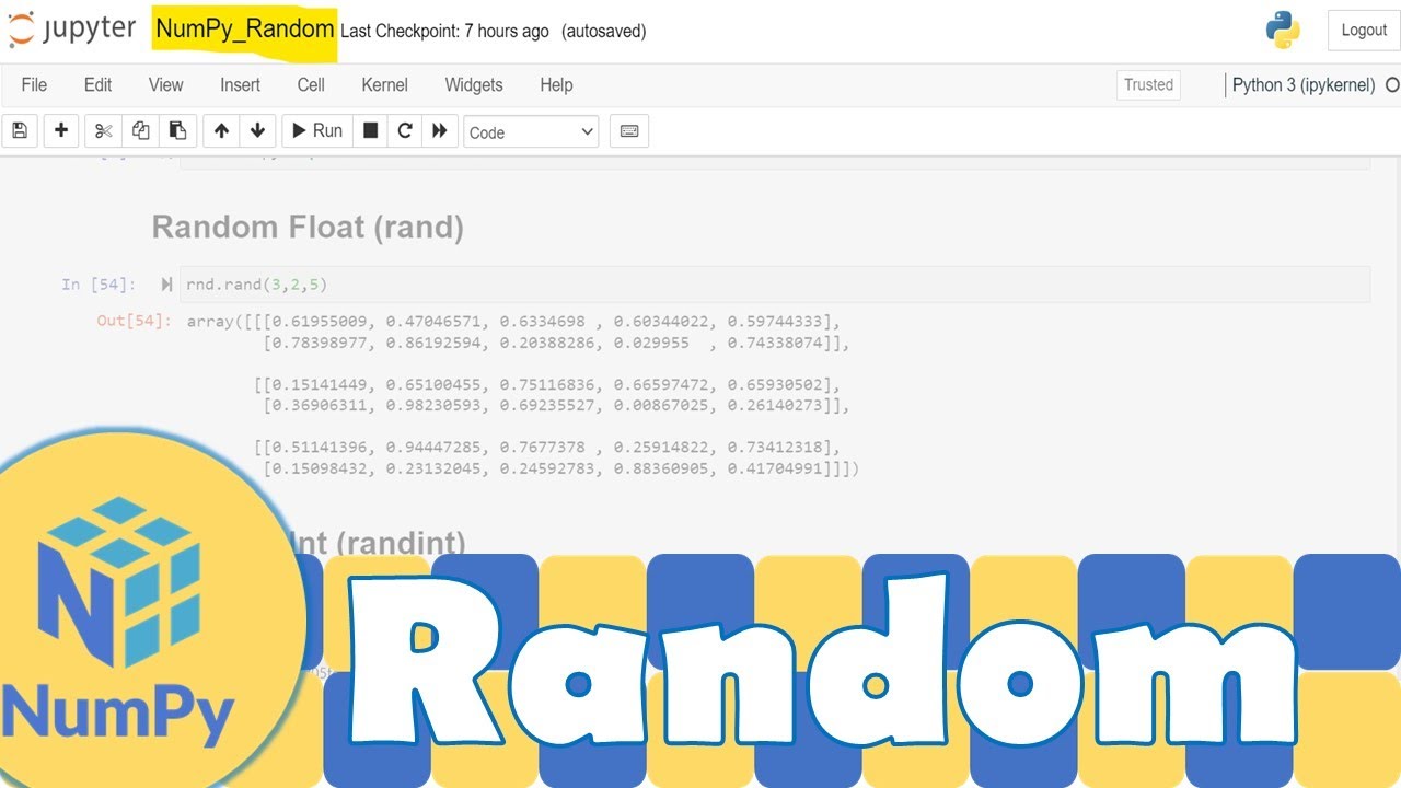 Python NumPy|Numpy Sub-Module Random | Python for Beginners | Learnerea