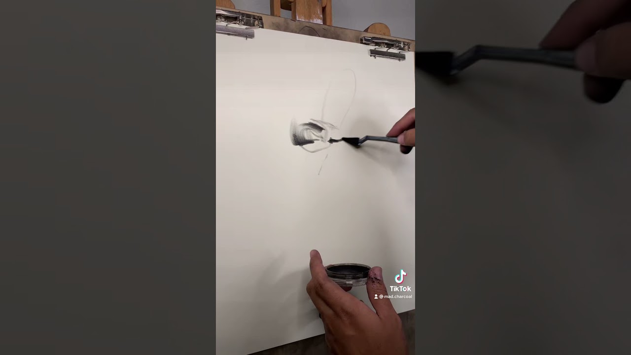 50 second charcoal drawing