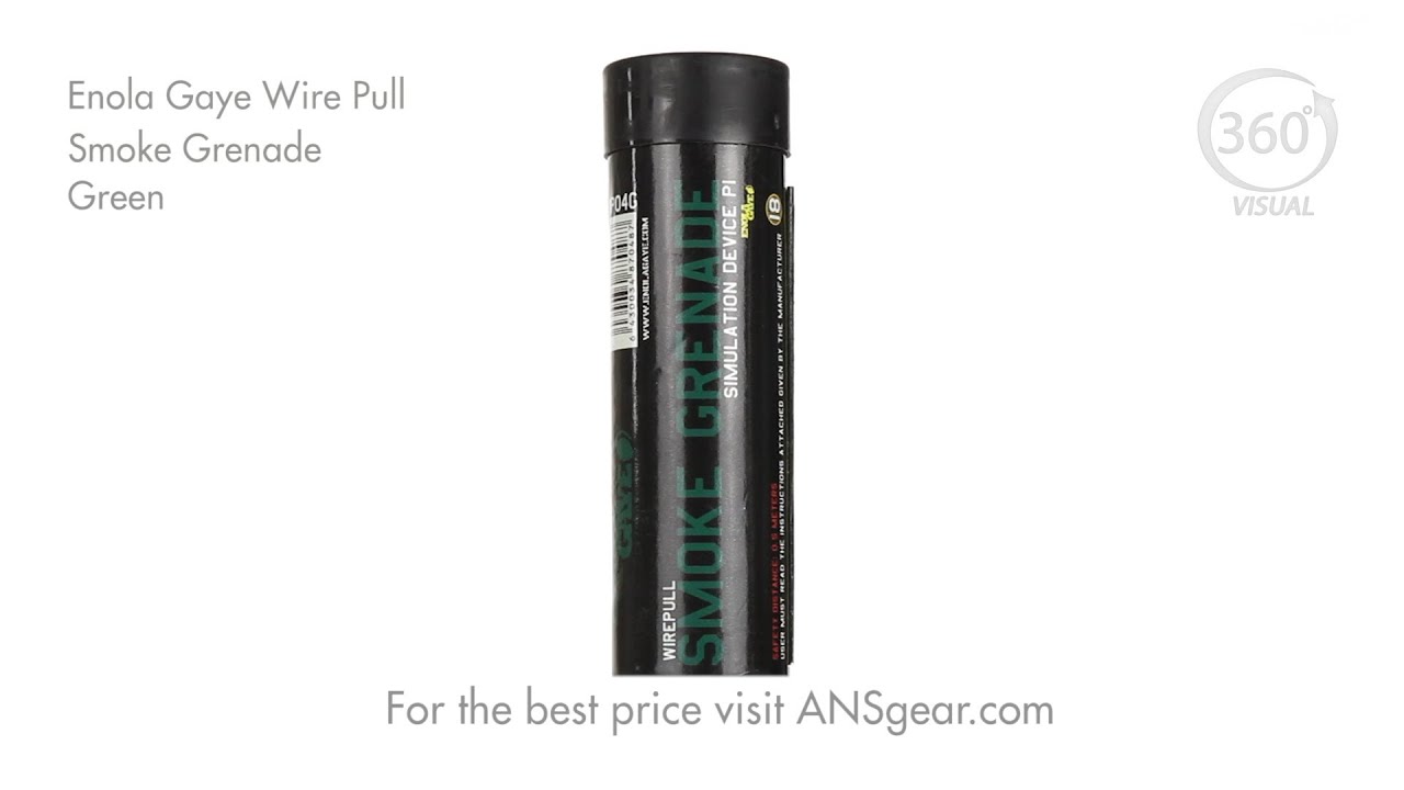 Enola Gaye Wire Pull Smoke Grenade - Green - Visual 360