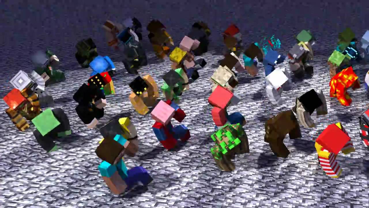 Minecraft Dancing Skins (Animation test 2)