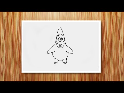 How to Draw Patrick Star from SpongeBob SquarePants | Easy Step-by-Step Tutorial