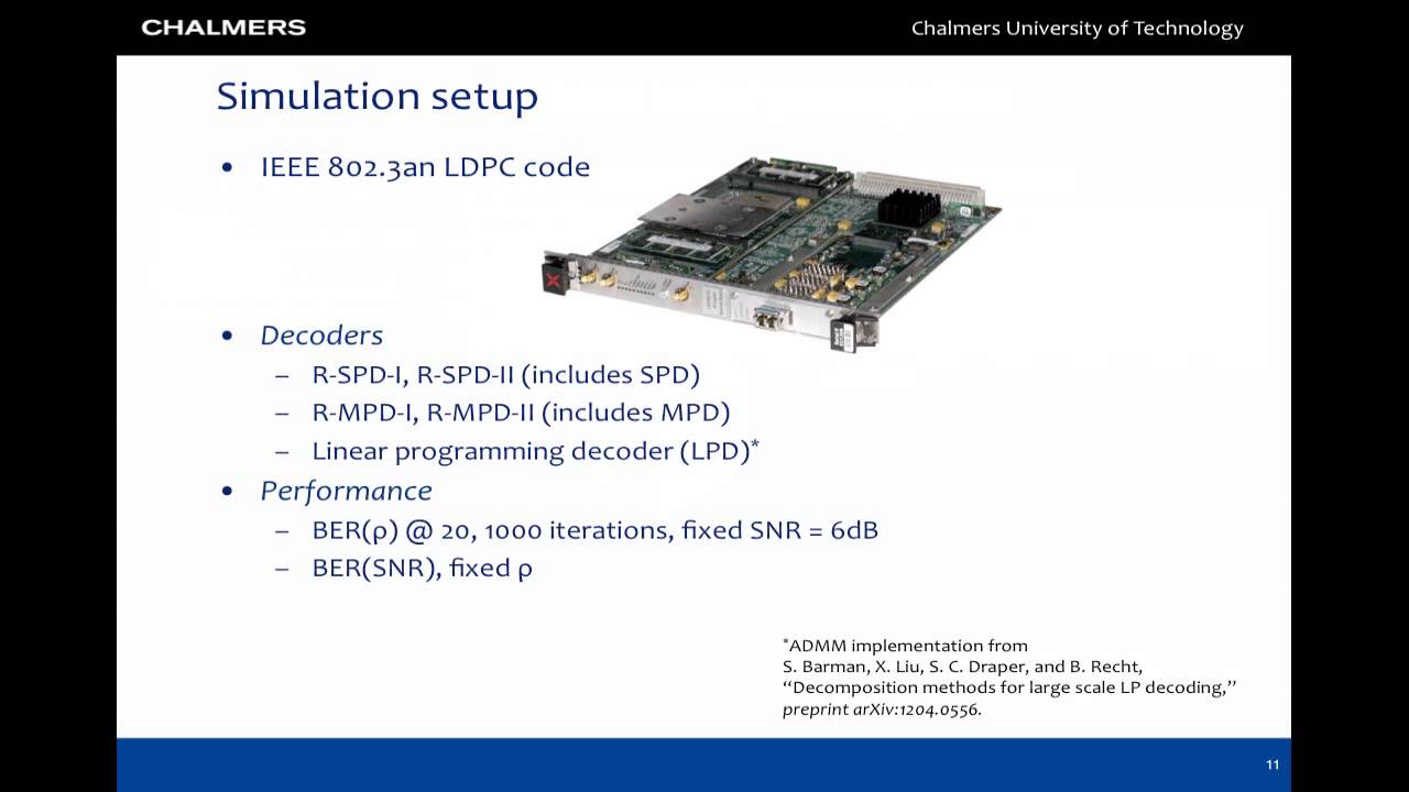 Reweighted belief propagation for decoding LDPC codes