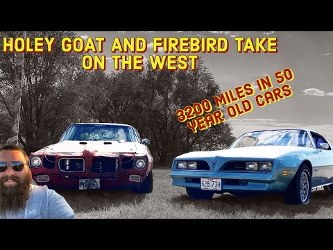 Holey Goat and Firebird Go West!! 3200 mile road trip to Duct tape Drags