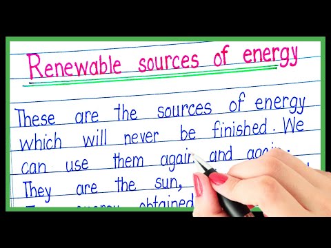What is renewable sources of energy | Definition of renewable sources of energy