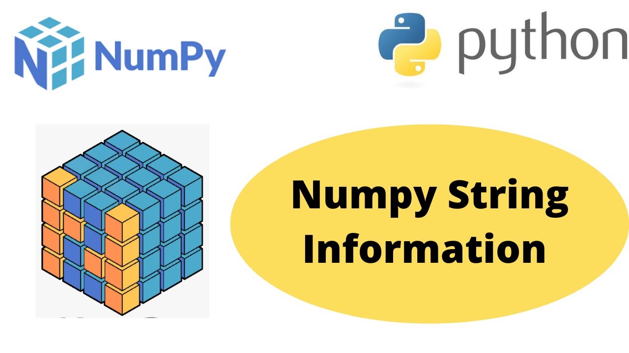 Numpy String Information | String Information in Numpy | Python Numpy Tutorial