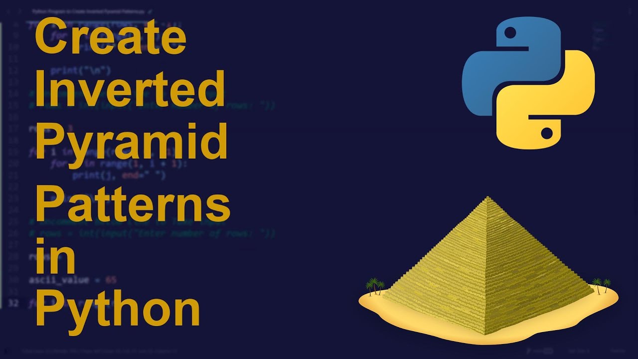 Create Inverted Pyramid Patterns in Python | Python Examples | Python Coding Tutorial | Interview