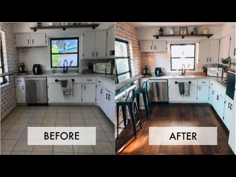 EASY DIY PEEL & STICK VINYL FLOORING | $35 a box?!