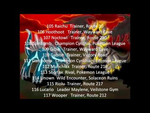 pokemon platinum getting national dex walkthrough