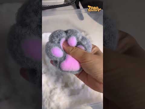 Cute cat paw tabasquishy#squishy #tabasquishy #decompression #squishytoy #diy  #asmrvideo  #catpaw