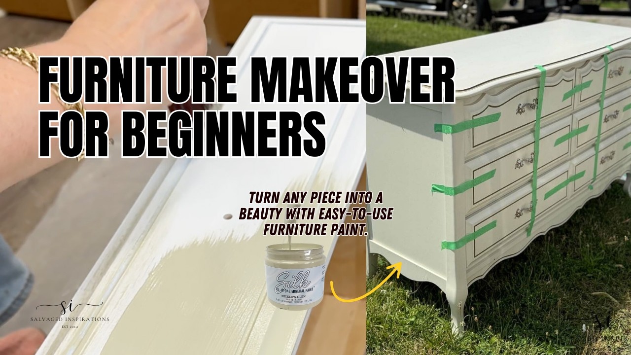 Beginner Friendly Furniture Makeover | 7 Beginner Friendly Tips!