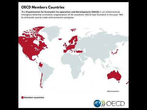 OECD Member Countries! #geography #map #oecd #economy