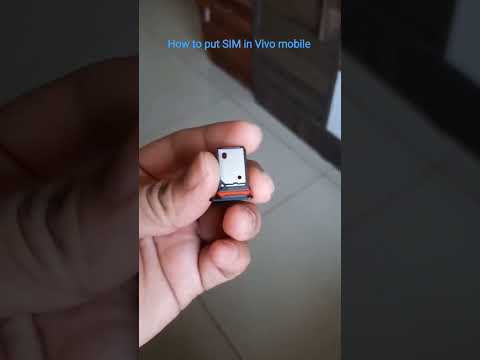 How to insert a sim card in vivo mobile#Vivo phone