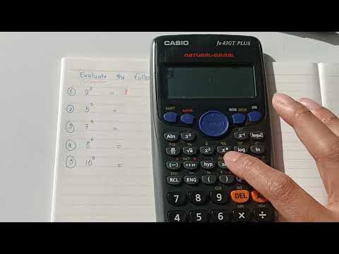 How to evaluate indices in a calculator