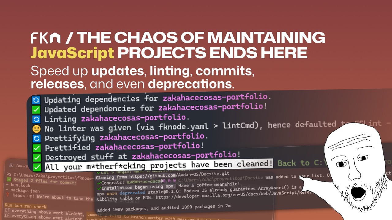Introducing F*ckingNode (yes) - a CLI for making Node.js less annoying