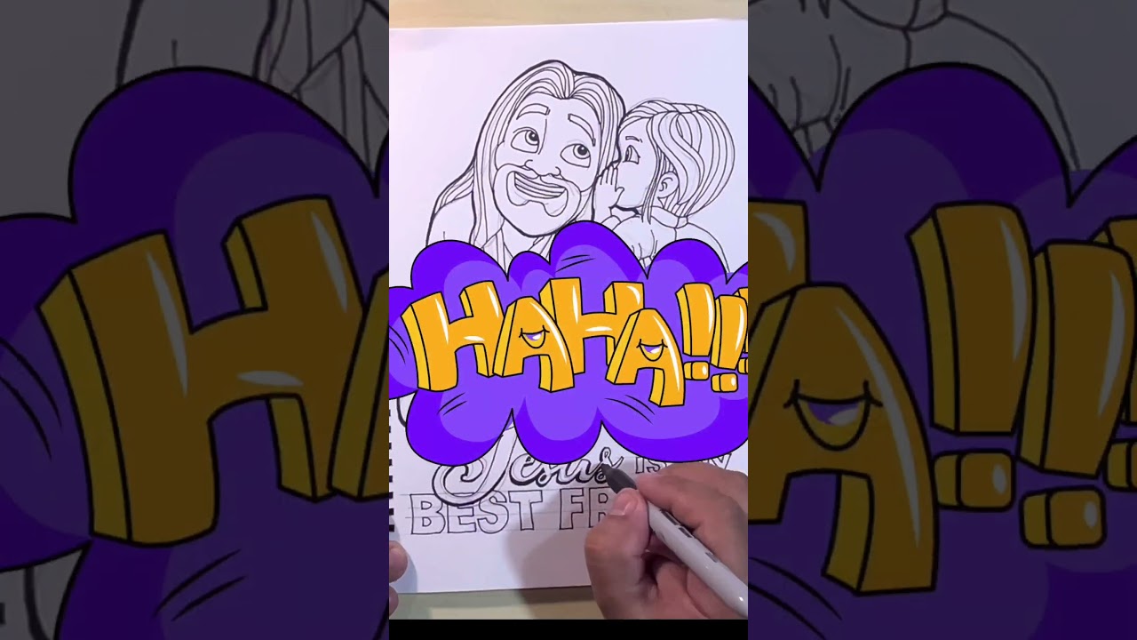 Watch me Color Jesus is my best friend! #sundayschoolcraft #drawing #cutedraws